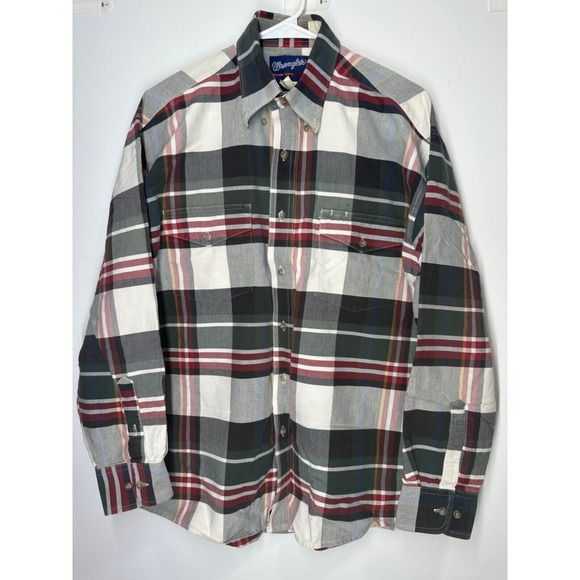 Wrangler | Shirts | Vintage Wrangler Brushpopper Western Shirt Stripe ...